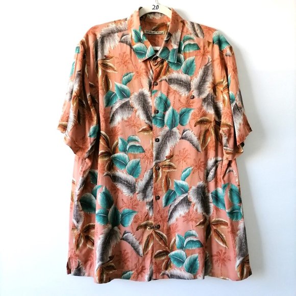 batik bay | Shirts | Batik Bay Multicolour Collared Tropical Leaves ...